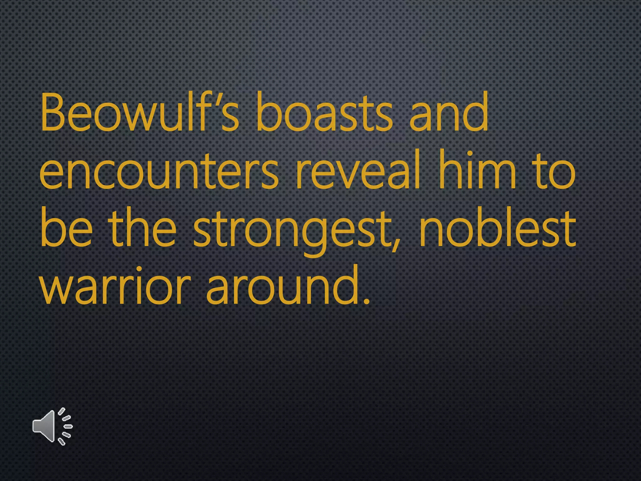 Anglo saxons period and Beowulf | PPT
