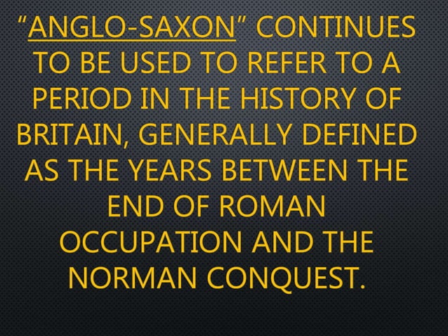 Anglo saxons period and Beowulf | PPT