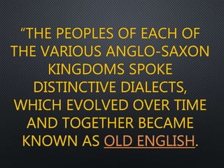 Anglo saxons period and Beowulf | PPTX