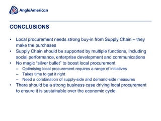 Anglo American local procurement | PPTX