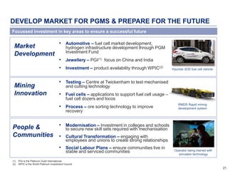 Platinum business overview and update | PPT