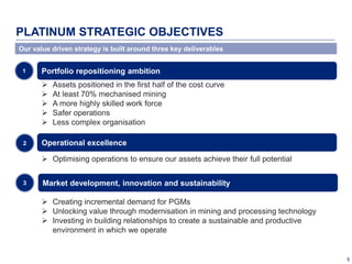 Platinum business overview and update | PDF