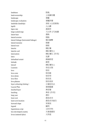 Anglo chinese glossary for_geography | PDF