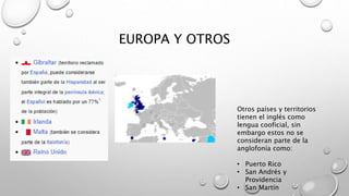 Anglofonía, mancomunidad de naciones y la angloesfera | PPTX