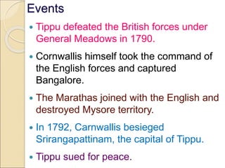 Anglo Mysore Wars -anglo mysore wars.ppt