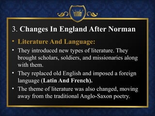 The Anglo Normans Period In English Literature | PPTX