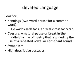 Anglo-Saxons and Beowulf | PPTX