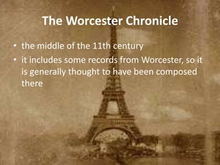Anglo – Saxon Chronicle | PPTX
