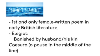_Anglo Saxon Poetry - The wanderer, The seafarer, the wife's lament ...