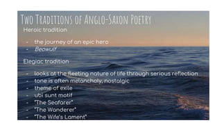 _Anglo Saxon Poetry - The wanderer, The seafarer, the wife's lament ...
