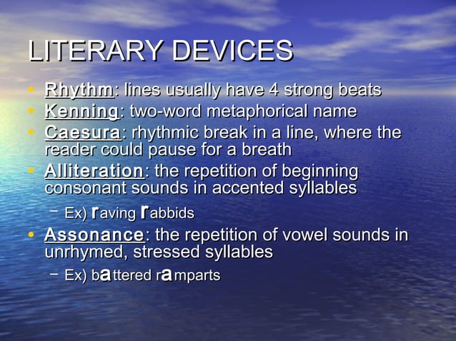 Anglo-Saxon Poetry Notes | PPT