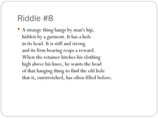 Anglosaxonriddles | PPT