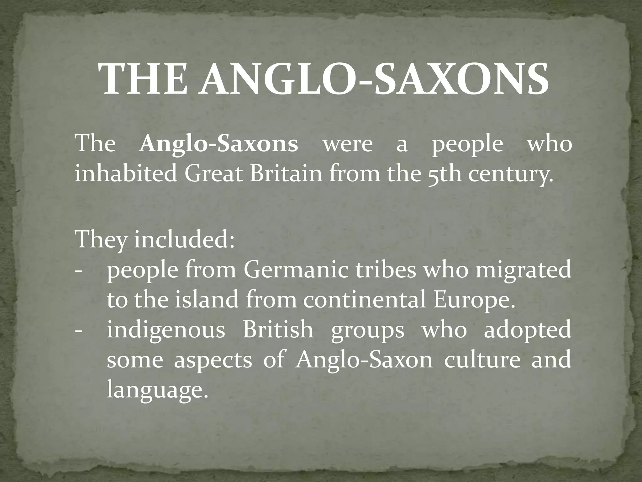 Anglo saxons and beowulf | PPTX