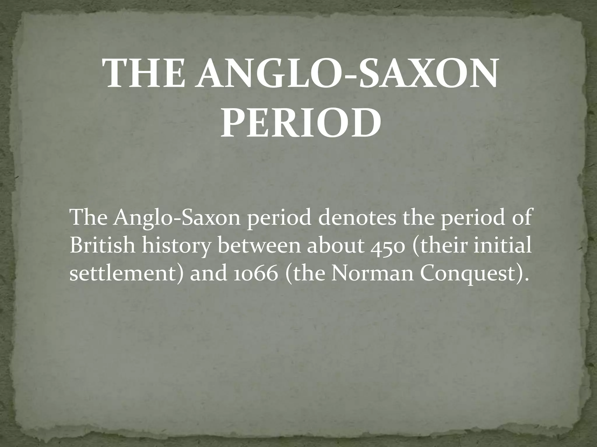 Anglo saxons and beowulf | PPTX