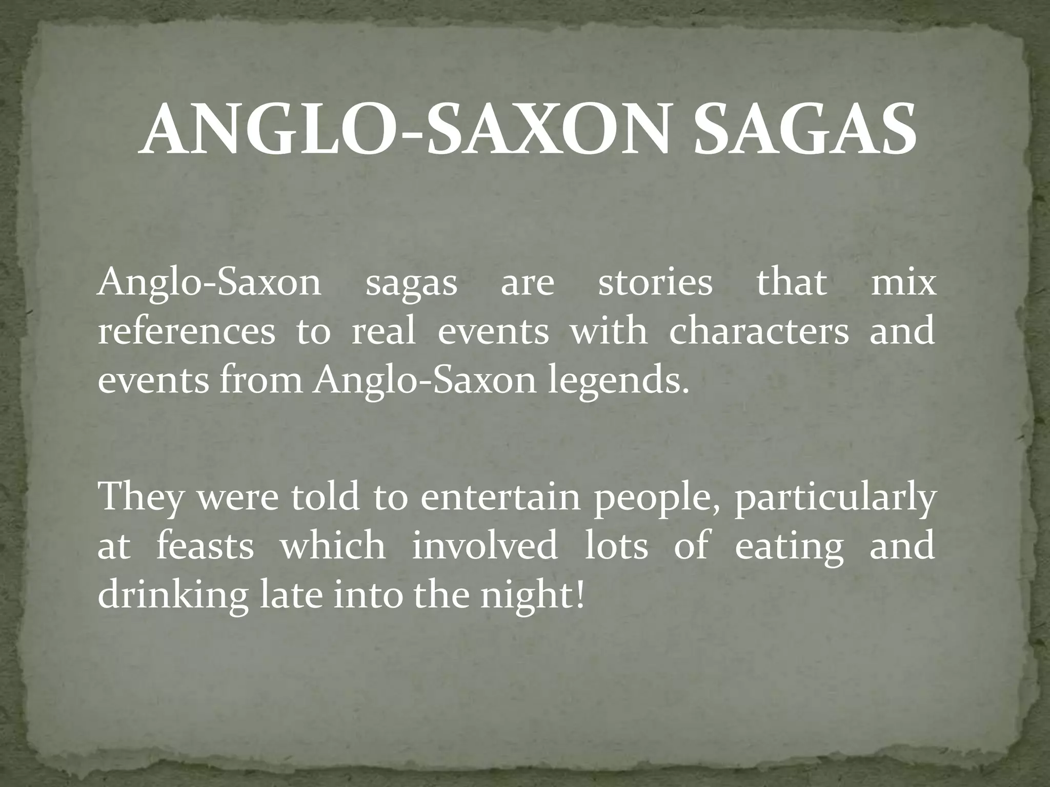 Anglo saxons and beowulf | PPTX