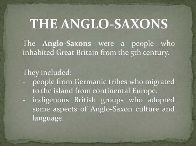 Anglo saxons and beowulf | PPT