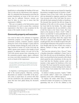 Anglo Saxon Trusts Argentina and the Argentine Civil Code - Trusts and ...