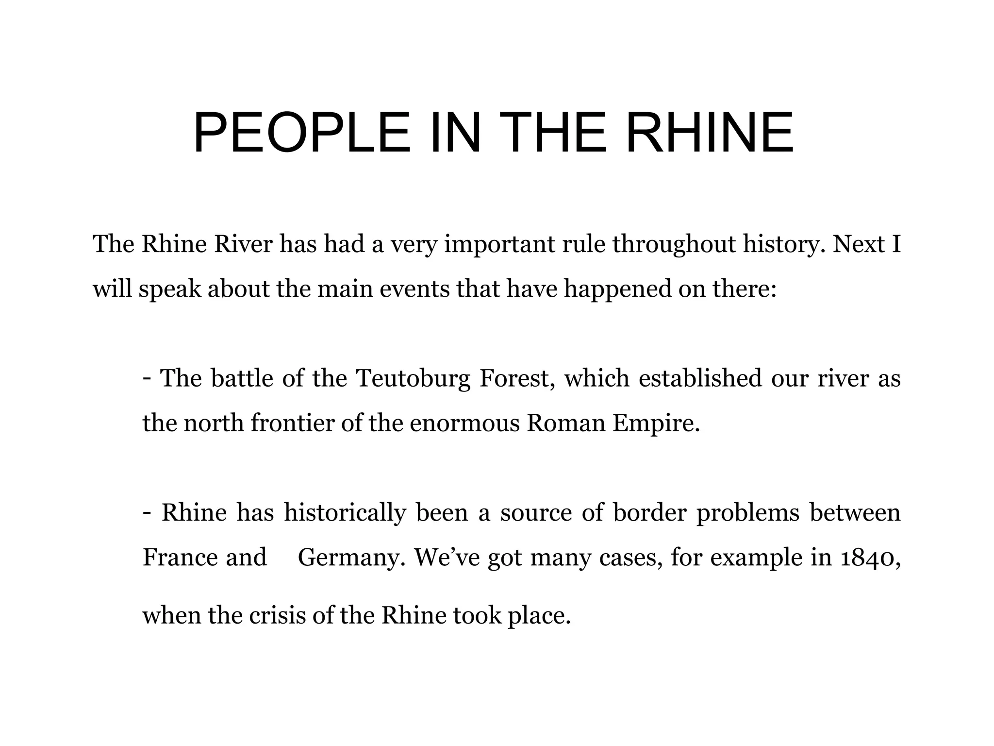 People in the Rhine | PPT