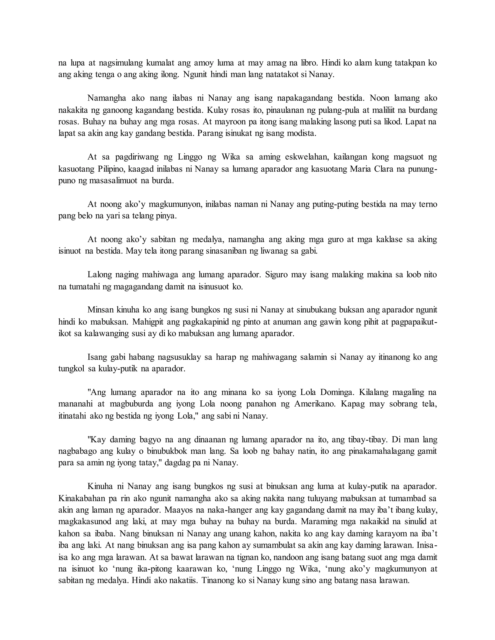 Ang Lumang Aparador ni Lola | DOCX