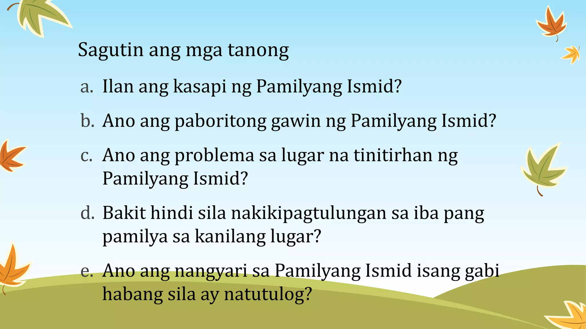 Ang mabuting pakikipag ugnayan ng aking pamilya sa ibang pamilya | PPTX