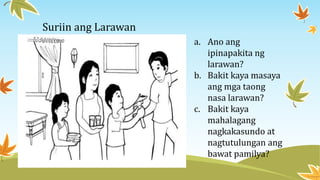 Ang mabuting pakikipag ugnayan ng aking pamilya sa ibang pamilya | PPTX
