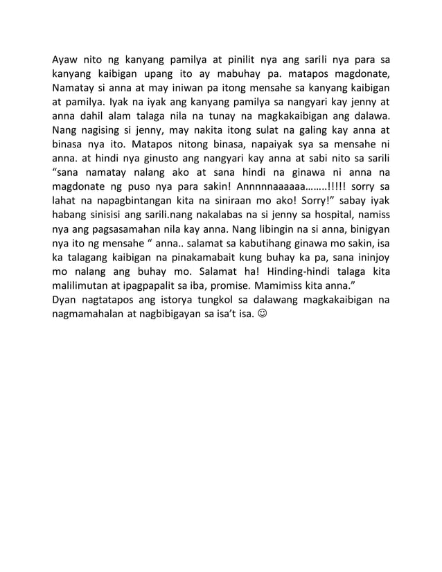 Ang magkaibigan | DOCX
