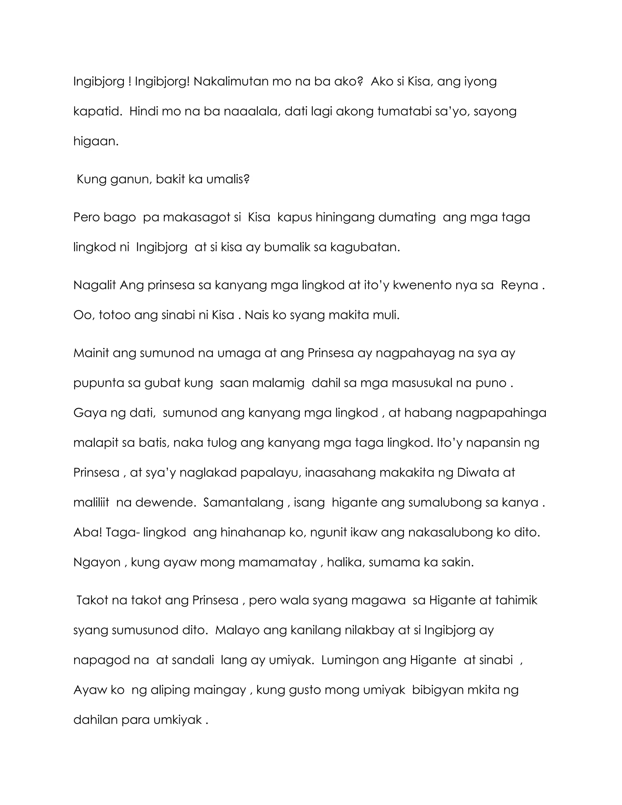 maikling kwento tungkol sa mahiwagang pusa | DOCX