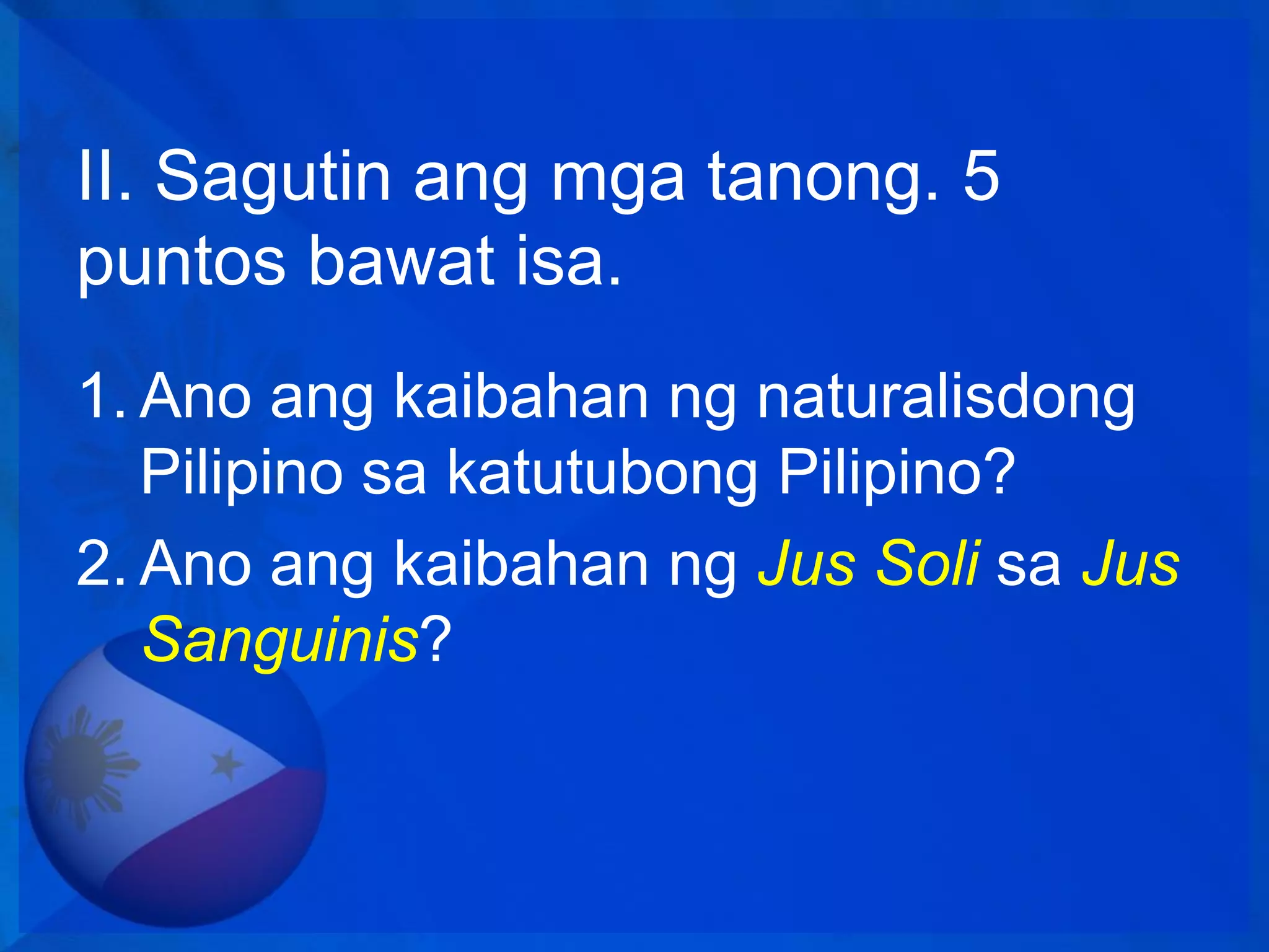 Ang mamamayang pilipino | PPTX