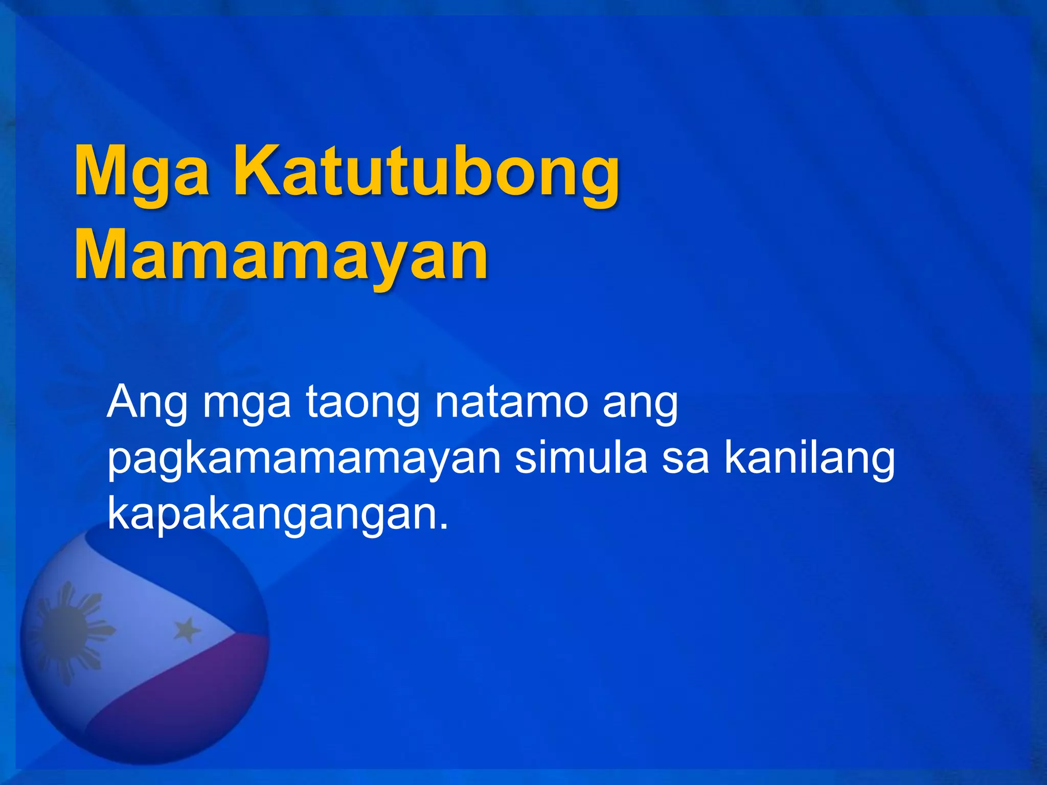 Ang mamamayang pilipino | PPTX