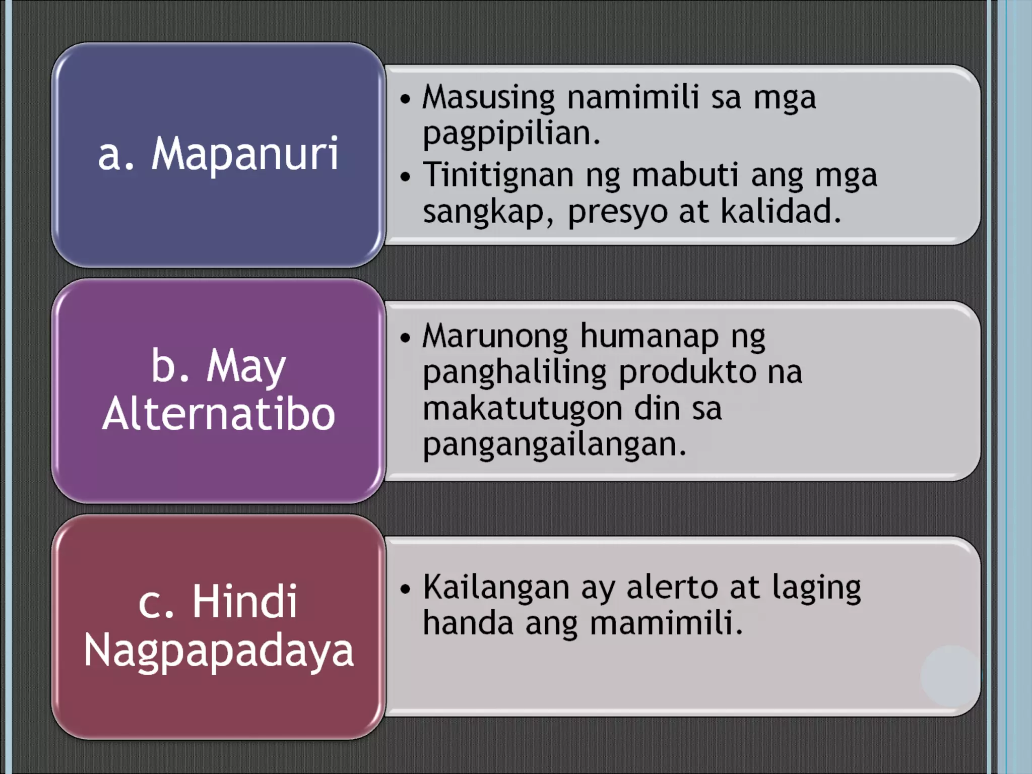 Ang mamimili o konsyumer | PPT