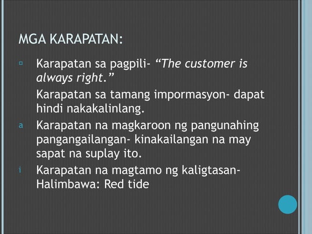 Ang mamimili o konsyumer | PPT