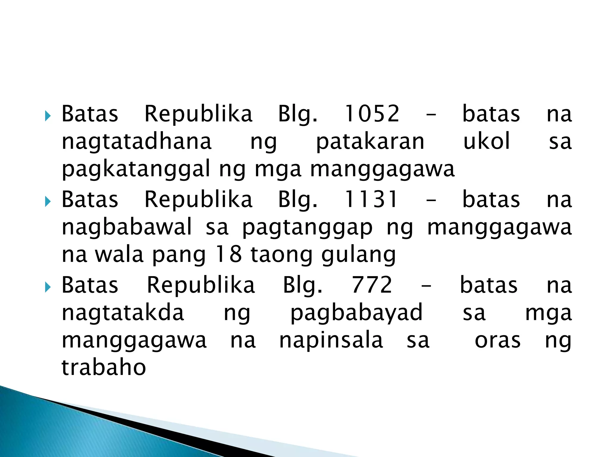 Ang manggagawang pilipino | PPTX