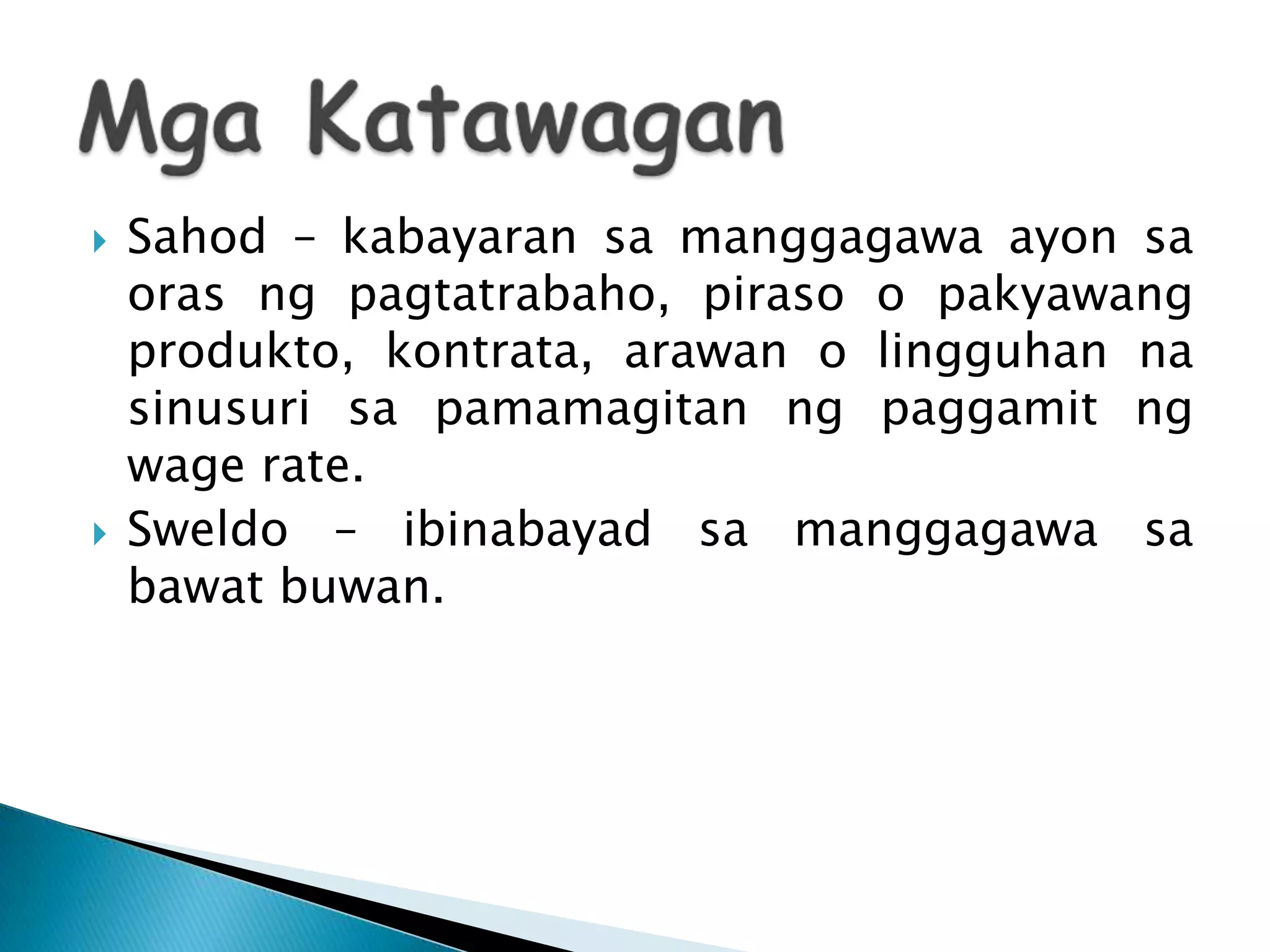 Ang manggagawang pilipino | PPTX