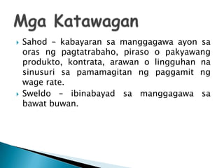 Ang manggagawang pilipino | PPTX