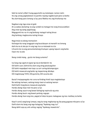 Ang Manlalayag (Original Spoken Words) | DOCX