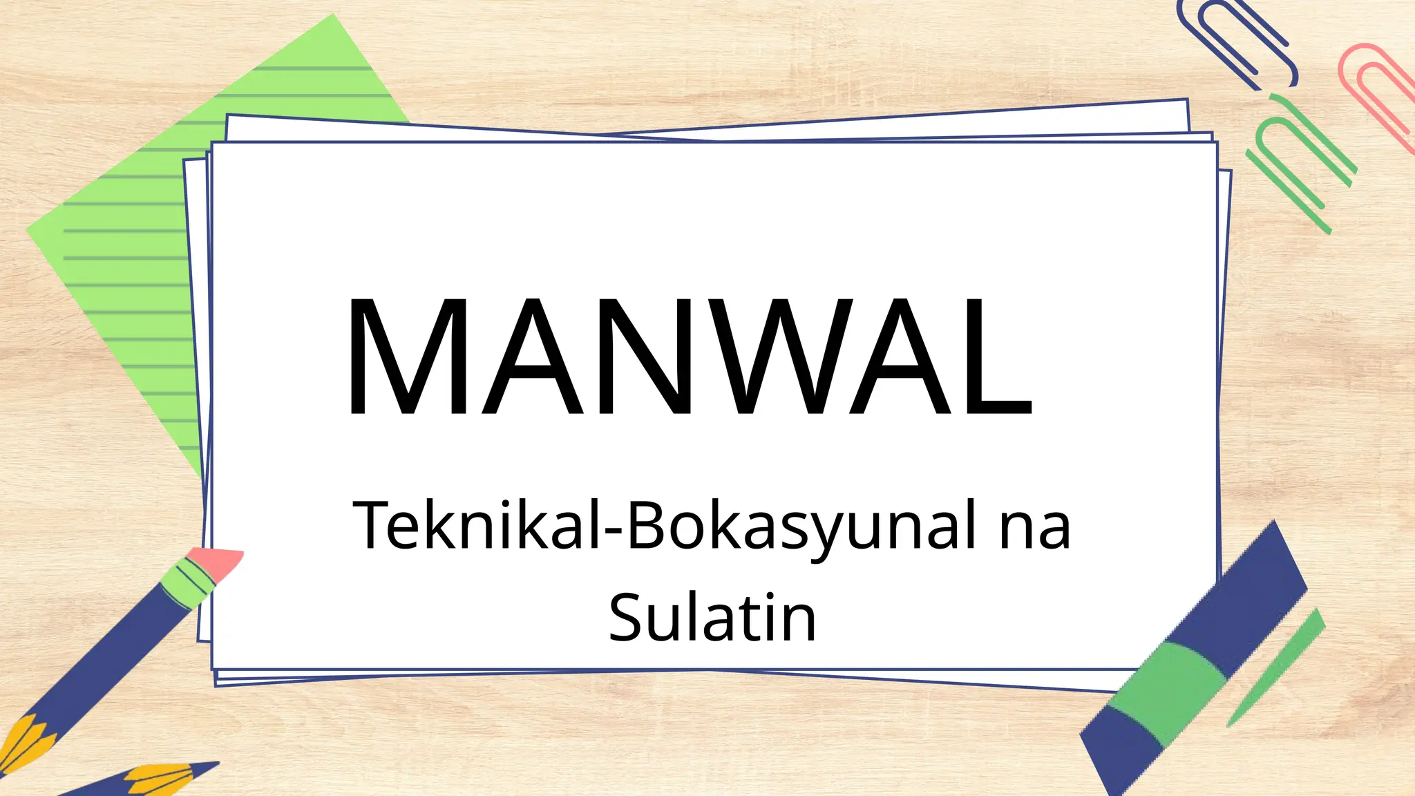 Ang Manwal, kahulugan, katangian, bahagi | PPTX