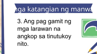 Ang Manwal, kahulugan, katangian, bahagi | PPTX