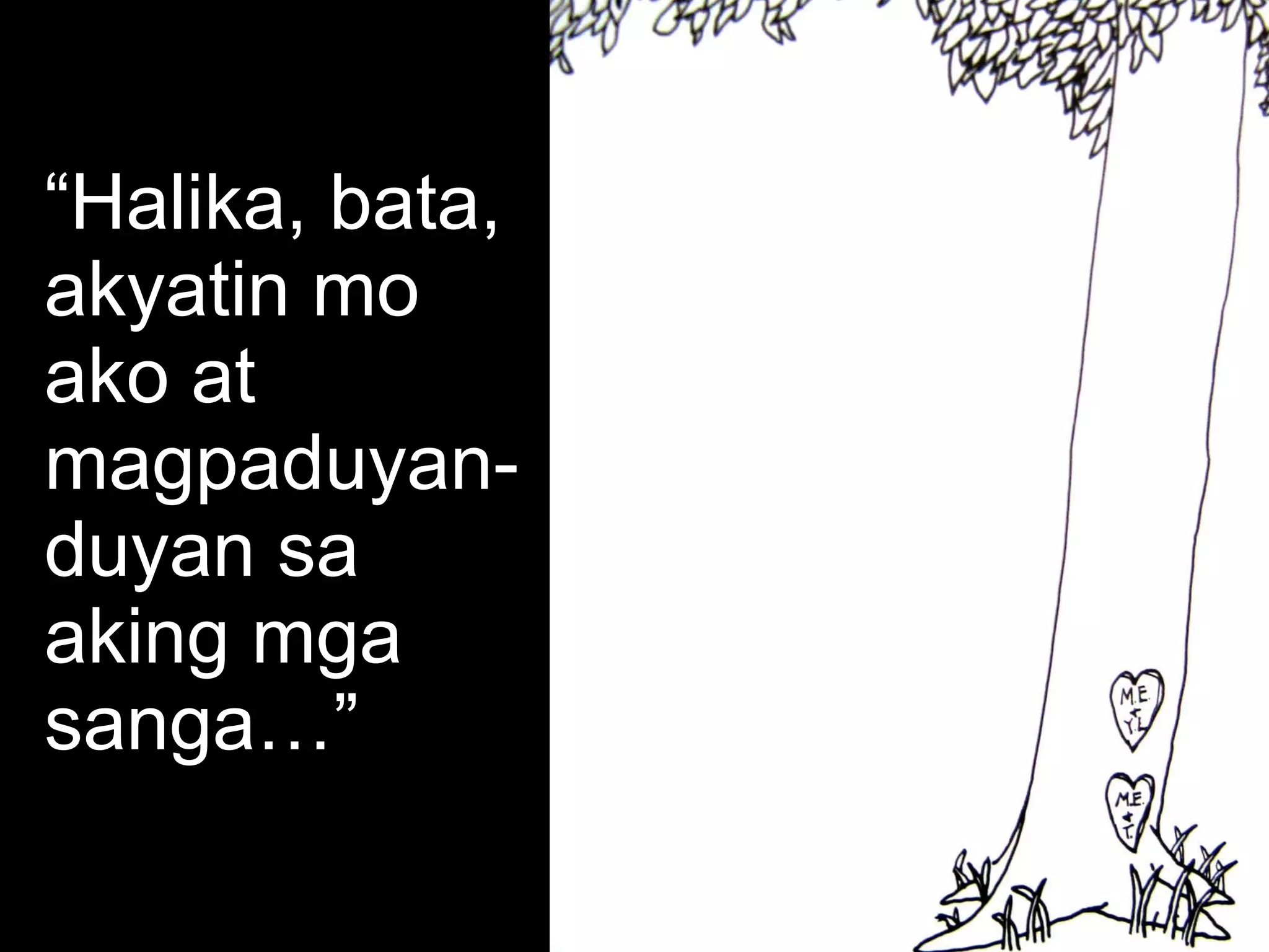 Ang Mapagbigay Na Punong Kahoy | PPT