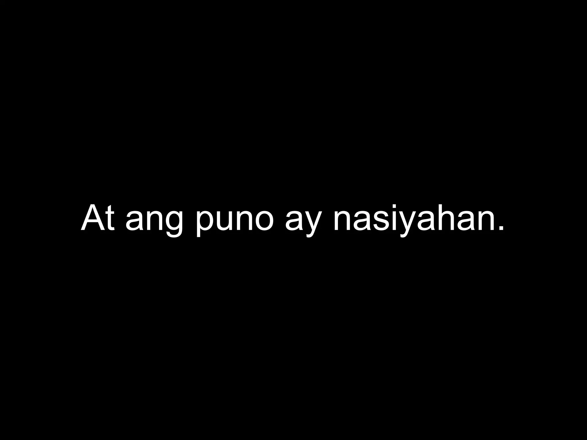 Ang Mapagbigay Na Punong Kahoy | PPT