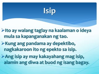 Ang mataas na gamit at tunguhin ng isip | PPTX