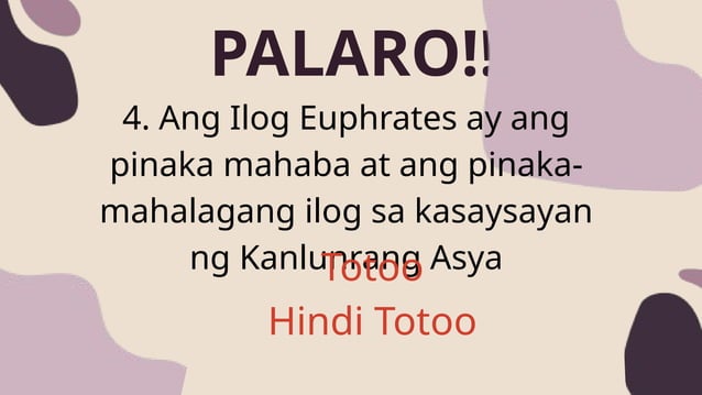 Ang Mesopotamia, na nangangahulugang lupain sa pagitan ng dalawang ilog ...