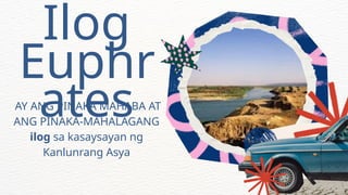 Ang Mesopotamia, na nangangahulugang lupain sa pagitan ng dalawang ilog ...