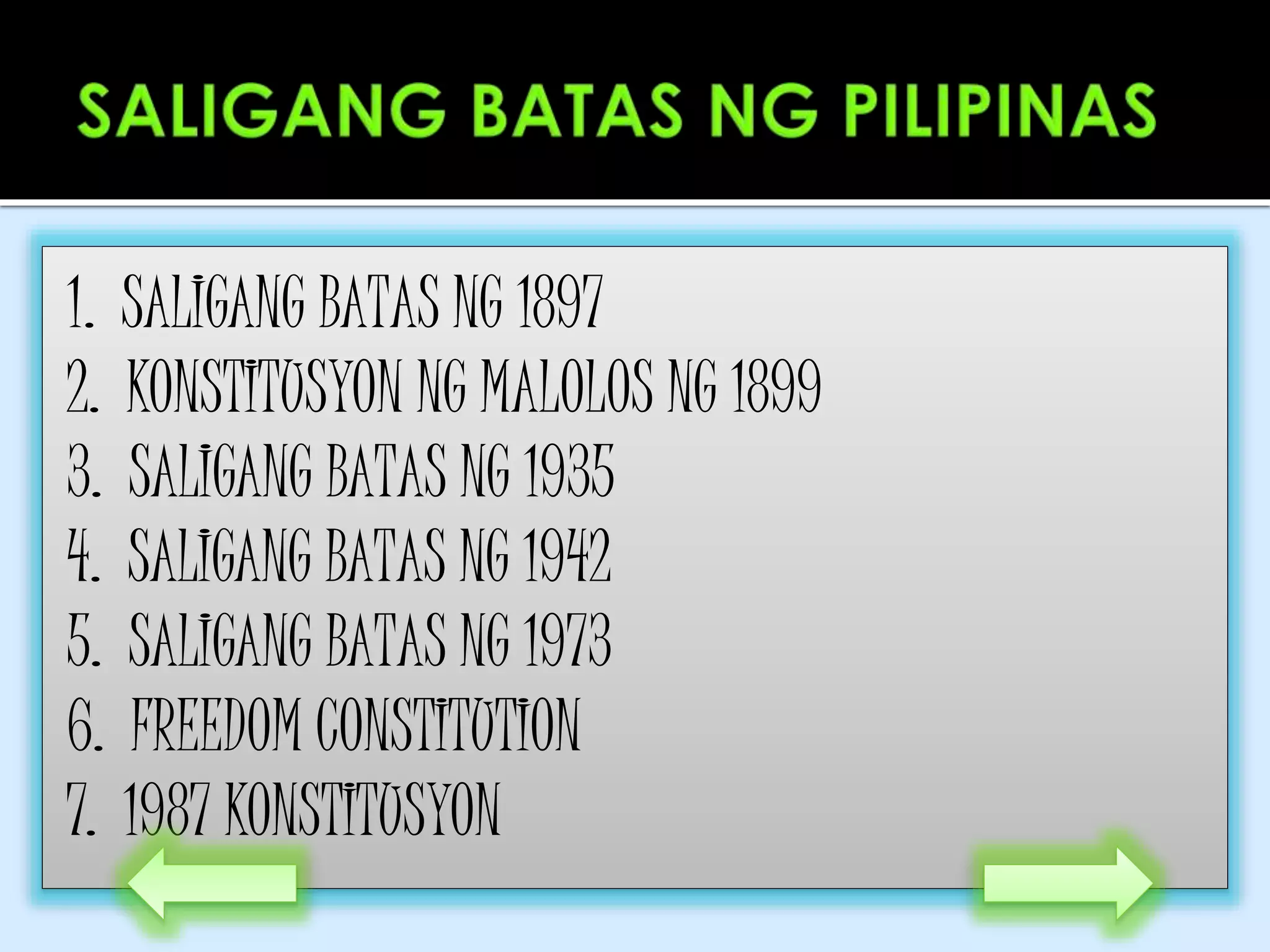 Ang mga batas sa pilipinas | PPTX