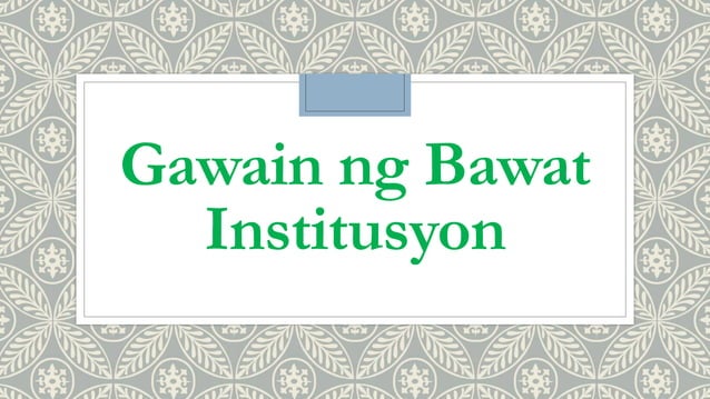 Ang mga Bumubuo sa Aking Komunidad | PPTX