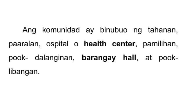 Ang mga Bumubuo sa Komunidad | PPTX