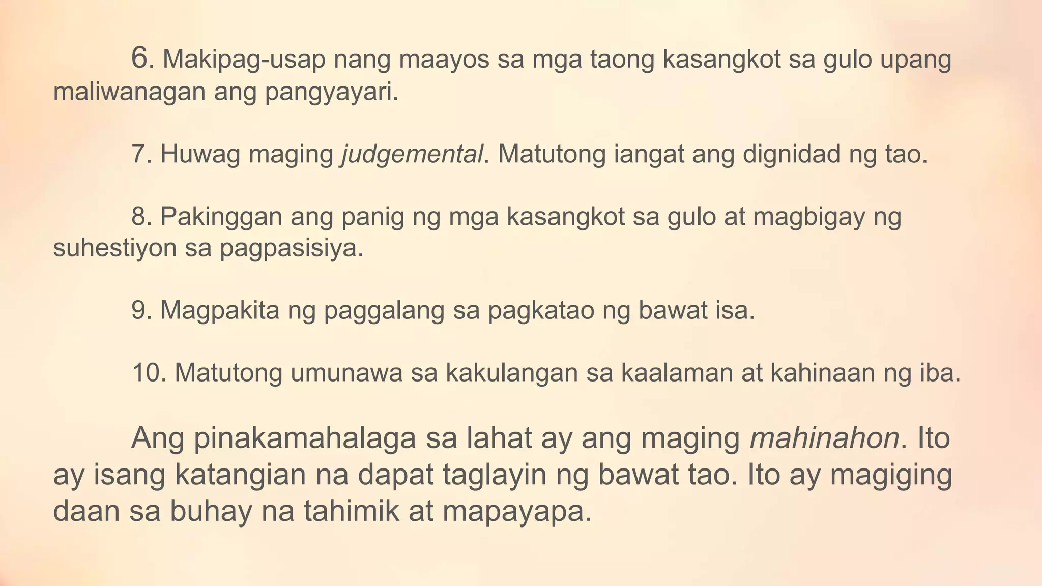 Ang mga dulot | PPTX