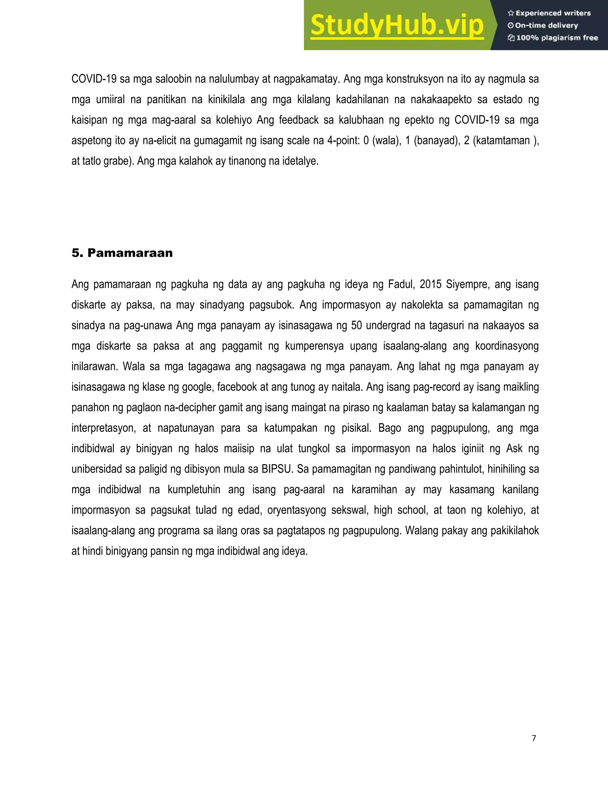 Ang Mga Epekto Ng Pag-Aaral Sa Online Na Edukasyon Sa Pagganap Ng Mga Mag-Aaral Dahil Ng Covid ...