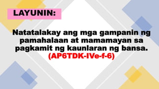 Ang mga Gampanin ng Pamahalaan at Mamamayan sa Pagkamit ng Kaunlaran ng Bansa..pptx