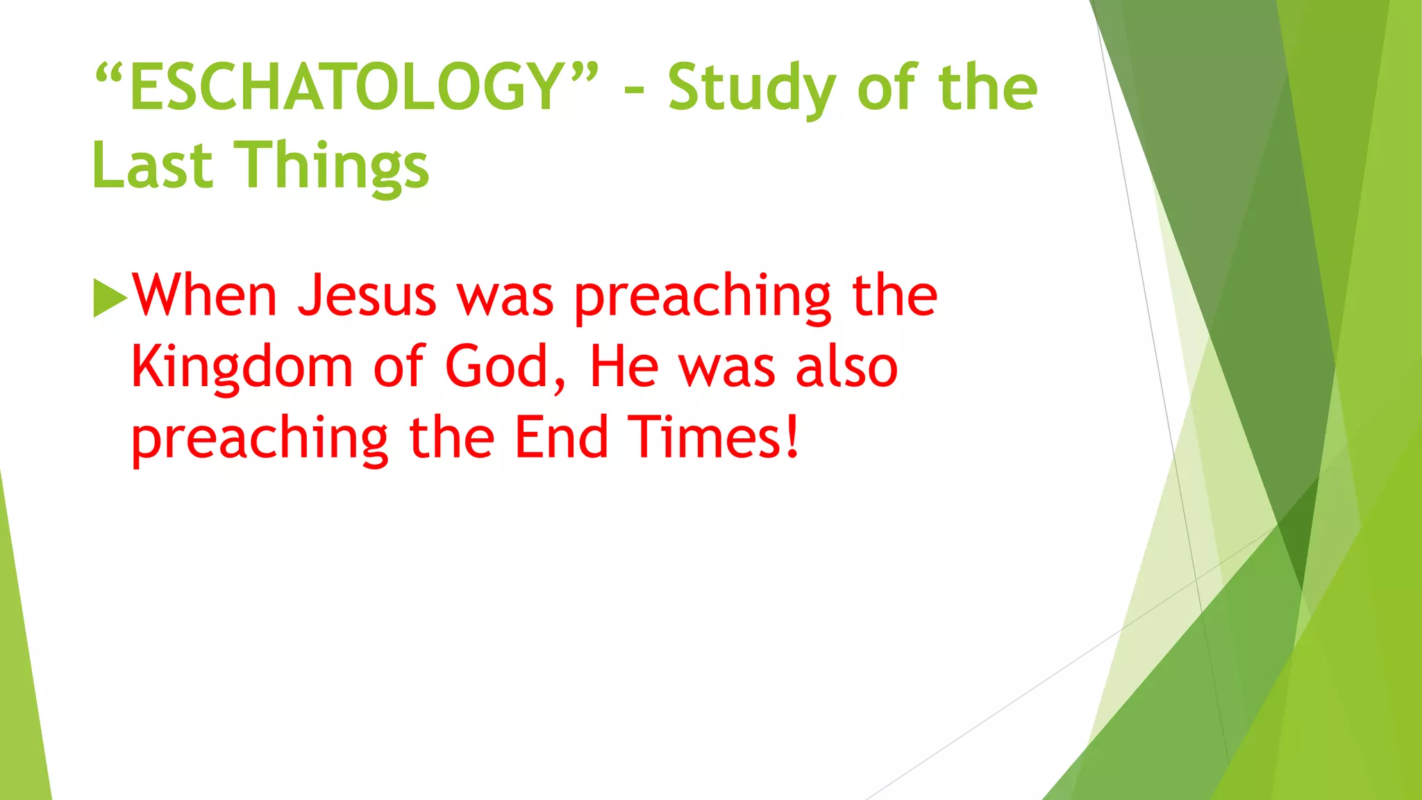 The End times | PPTX