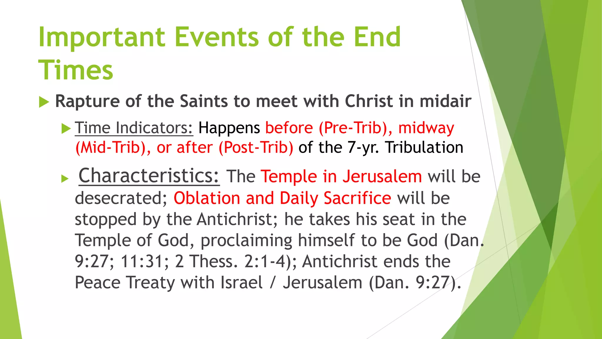 The End times | PPTX